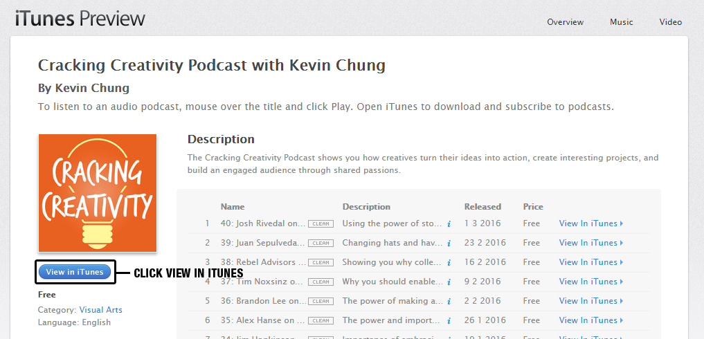 Subscribe & Rate the Cracking Creativity Podcast - Marketing Your Art the Right Way